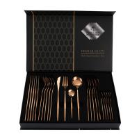 China 101 Stainless Steel Sustainable Gold Cutlery Set for Exclusive Wedding Receptions for sale