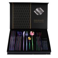 China 101 Stainless Steel Flatware Sets for Direct Hotel Nordic Spoon Fork Knife Set Gold/Sliver for sale