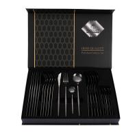 China 101 Stainless Steel Flatware Sets for Direct Hotel Nordic Spoon Fork Knife Set Gold/Sliver for sale