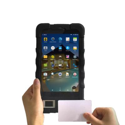 China Cost effective 7inch Smart Chip Card Reader FingerprintTablet with Touch Panel Capacitive Biotech for sale