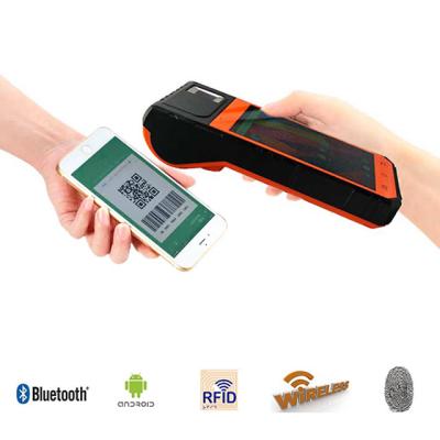 China Cost Effective Mini Capacitive Fingerprint Scanner Biometric POS Terminal with 2D Barcode Scanner for Restaurant for sale