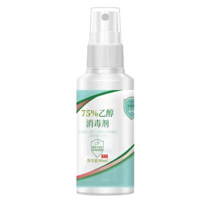 China 2020 Custom Disinfection 100ml Hand Sanitizer Alcohol Spray 75% With Against Germsv for sale