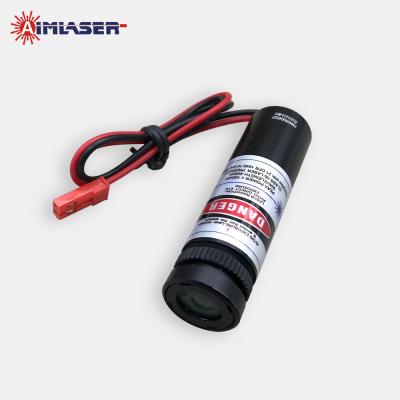 China Powell Lens Uniform Line Laser Diode Module 405nm 30mW Focus Adjustable for 3D Scanning and Profilometry for sale