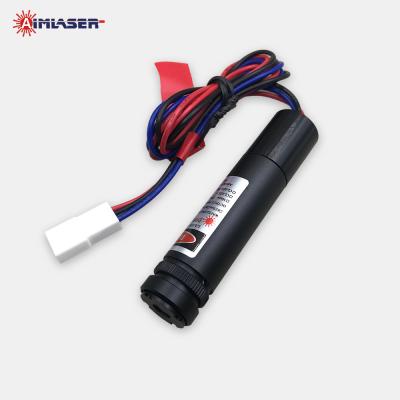 China 450nm 30mW Blue Line Laser Diode Module with Powell Lens - 30μm Line Width, 90° Fan Angle for Industrial Automation for sale