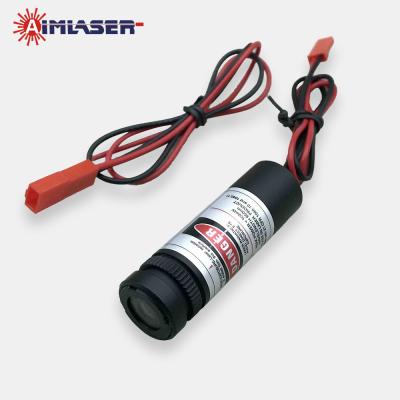 China 635nm 50mW Uniform Line Laser Module with 50μm Width and 30° Fan Angle for Industrial Robotics for sale