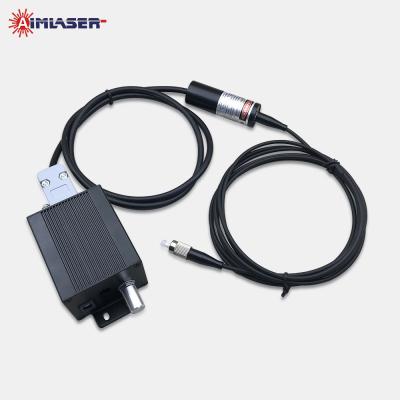 China 660nm 10mW 4um Fiber Laser Module with Knob Power Adjustment FC/PC Connector for Biomedical and Industrial Use for sale