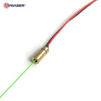 China 520nm 5mW Green Laser Diode Module Φ4×10mm for Industrial Alignment and Measurement Equipment for sale