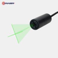 China 520nm 10mW Green Cross Line Laser Diode Module with 110° Fan Angle and Φ15×65mm Dimensions for sale