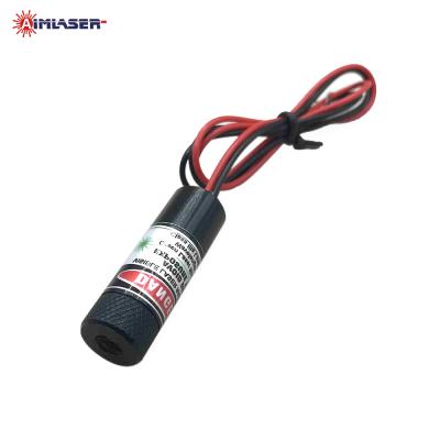China 635nm 5mW Red Cross Line Laser Module with 110° Horizontal Fan Angle and Φ15×65mm Compact Design for sale