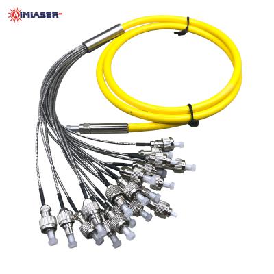 China SM / MM / PM Multi-Core Armored Fiber Optic Patch Cord Branch Jumper with FC/PC FC/APC SMA905 Connectors for sale