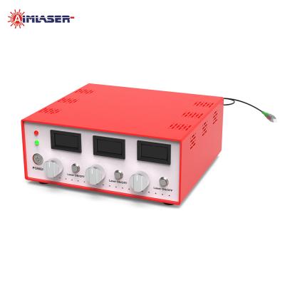 China RGB Fiber Coupled Laser Diode Module 12V 50mW with Bluetooth Control for 450nm/520nm/635nm Wavelengths for sale