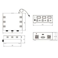 China RGB Fiber Coupled Laser Diode Module 12V 50mW with Bluetooth Control for 450nm/520nm/635nm Wavelengths for sale