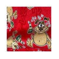 China 100% Cotton Cartoon Flannel Fabric for Pajamas Rotary Screen Printing 3000m MOQ for sale