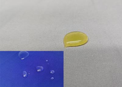 China Blue White Twill Water Resistant Fabric 240GSM Oil Water Stain Repellent Antistatic for sale