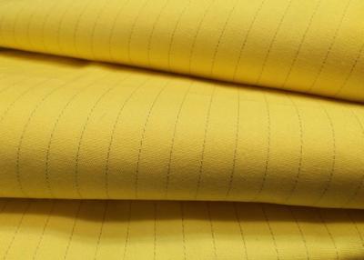 China EN1149 Grid Uniform Cloth Cotton Anti Static Fabric 260gsm For Workwear for sale