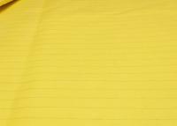 China Yellow Strip Antistatic ESD Fabric 270GSM 100% Cotton Shrink Resistant 150cm Width for sale