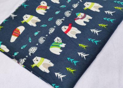 China 100% Cotton Solid Flannel Fabric 57/58 Inch Baby Cartoon Print Shrink Resistant for sale