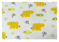 China 100% Cotton Cartoon Printed Flannel Fabric 150 GSM Shrink Resistant Plain Style for Children Clothing for sale