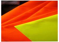 China High Visibility Fluorescent Fabric Fireproof Fabric Materials Durable 380 Gsm for sale