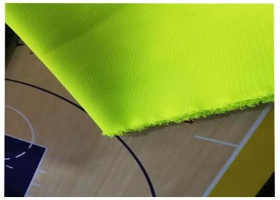 China Twill Fluorescent Yellow Fabric Fire Resistant Clothing Material 32x32 Yarn Count for sale