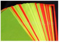 China Red Fluorescent Fabric Water Oil Resistant 150GSM Combed Yarn Type for Clothing for sale
