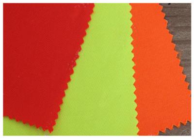 China Fluorescent Yellow Water Oil Resistant Fabric 80 Polyester 20 Cotton 150GSM 57/58 Inch for sale