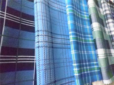 China Soft Waterproof Yarn Dyed Flannel Fabric 100 Cotton Plain Dyed Pattern for sale