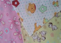 China Twill Cotton Flannel Cloth Fire Resistant Printed Single Side Flannelette for sale