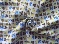 China Single Side Printed Flannel Fabric 60% Cotton 40% Polyester Antibacterial for sale