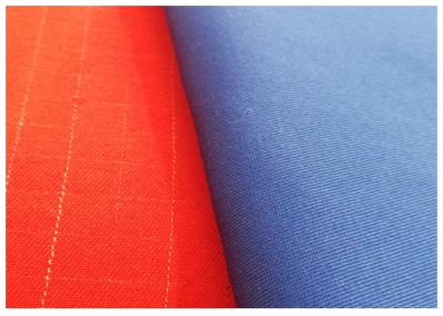China Woven Soil Release Finish Flame Retardant Twill Fabric 32x32 Yarn Count 150GSM for sale