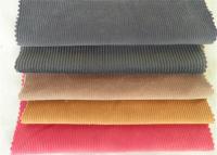 China Oil Repellent Corduroy Velvet Upholstery Fabric 14 Wale 150GSM 100 Cotton 43 Inch for sale