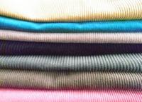 China Lightweight 21 Wale Corduroy Fabric 100% Cotton 57/58 Inch Woven Dyed Blue Green for sale