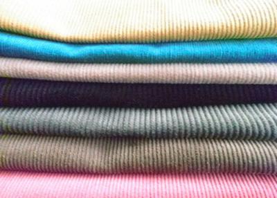 China Lightweight 21 Wale Corduroy Fabric 100% Cotton 57/58 Inch Woven Dyed Blue Green for sale