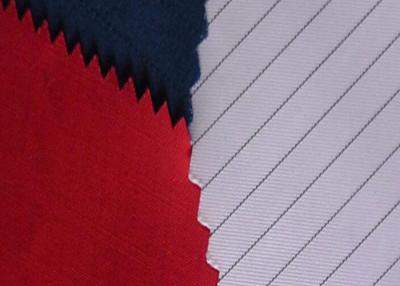 China Soft Polyester Cotton Twill Anti Static Fabric 150GSM 150CM Width 2% Carbon Fiber for sale