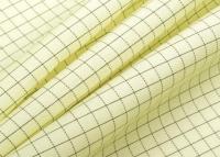 China Yellow Antistatic Fabric Twill Woven 100D48F 108gsm 57/58in for Protective Workwear for sale