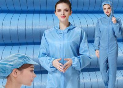 China 5mm ESD Anti Static Fabric Strip Polyester Comfortable For Cleanroom Cloths for sale