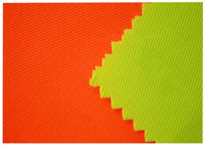 China EN471 Hi Vis Orange Reflective Fabric Water Resistant 270gsm Cotton Twill for sale