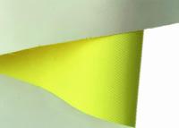 China 300D Polyester Waterproof Oil Repellent Fabric Fluorescent Yellow 57/58 Inch for sale