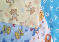 China Waterproof Soft Cotton Flannel Fabric for Bedsheets Baby Clothes 50 Washes for sale