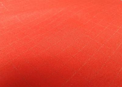 China 100% Cotton Workwear Fabric 235gsm Twill Anti-Bacterial Oil-Proof Red for sale
