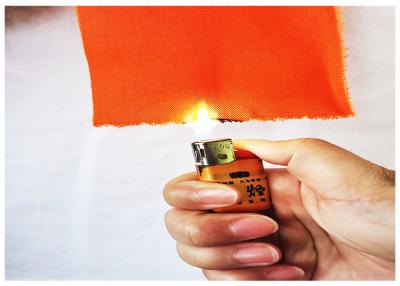 China 360gsm Flame Resistant Canvas Fabric 100% Cotton Orange NFPA2112 Protective Cloth for sale