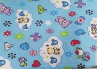 China 100% Cotton Flannel Fabric 150gsm 43/44 inch for Kids Clothing Bleached Printed Dyed for sale