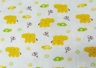 China 150gsm Cotton Flannel Fabric Cartoon Animal Reactive Printed for Baby Blanket for sale