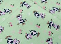 China 150gsm Cotton Flannel Fabric Cartoon Animal Reactive Printed for Baby Blanket for sale