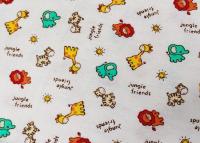 China Colorful Printed Baby Reactive Mickey Mouse Flannel Fabric for sale