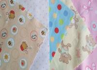 China Cute Print Womens 130gsm Cotton Flannel Cloth for sale