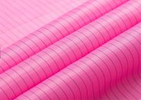 China 0.5 Vertical Stripes Anti-static Fabric 58in Width 110gsm Polyester Carbon Fiber for sale