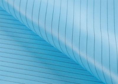 China 0.5 Vertical Stripes Anti-static Fabric 58in Width 110gsm Polyester Carbon Fiber for sale