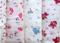 China Baby Blanket Printed Pattern 21*10 100 Cotton Flannel Fabric for sale