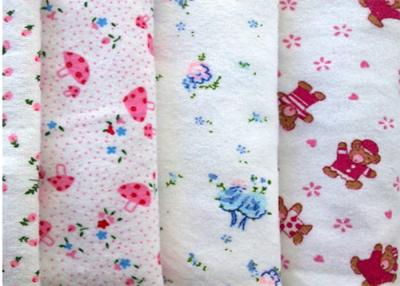 China Baby Blanket Printed Pattern 21*10 100 Cotton Flannel Fabric for sale